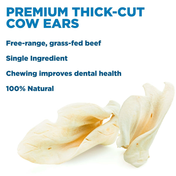 Premium Thick-Cut Cow Ear Dog Chews | Best Bully Sticks